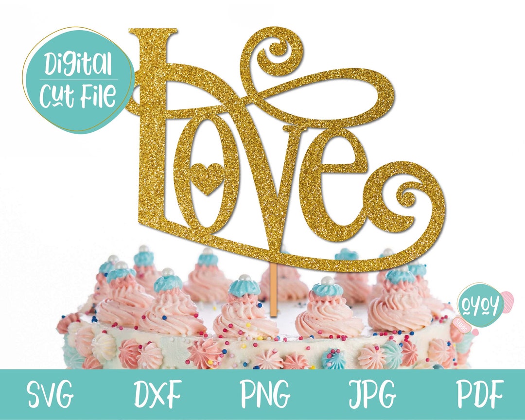 Amor SVG, Wedding Cake Topper SVG, Cake Topper svg, Boda svg ...
