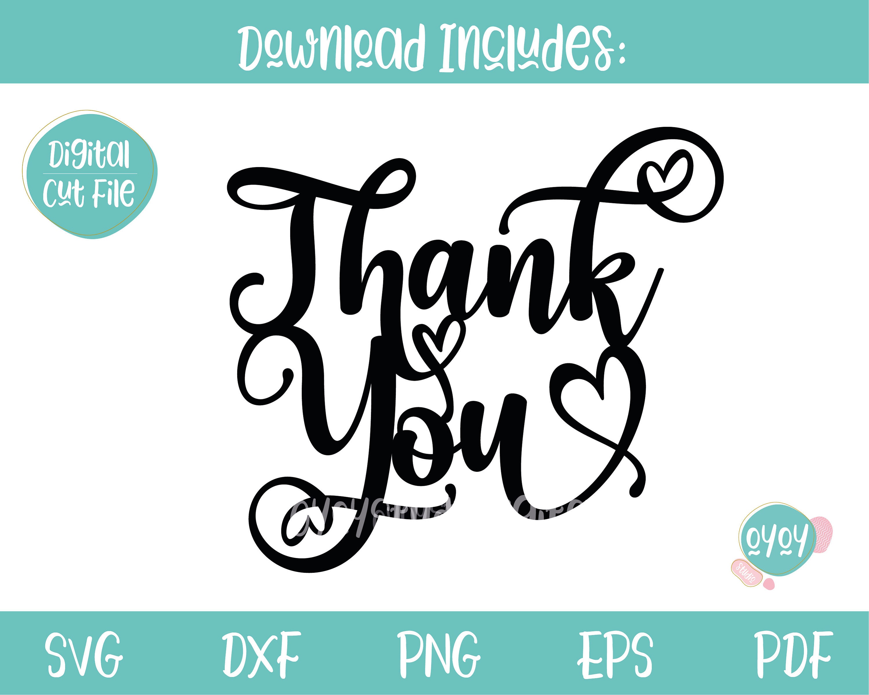 Thank You SVG Thank You Cake Topper SVG Thank You Sign SVG | Etsy Australia