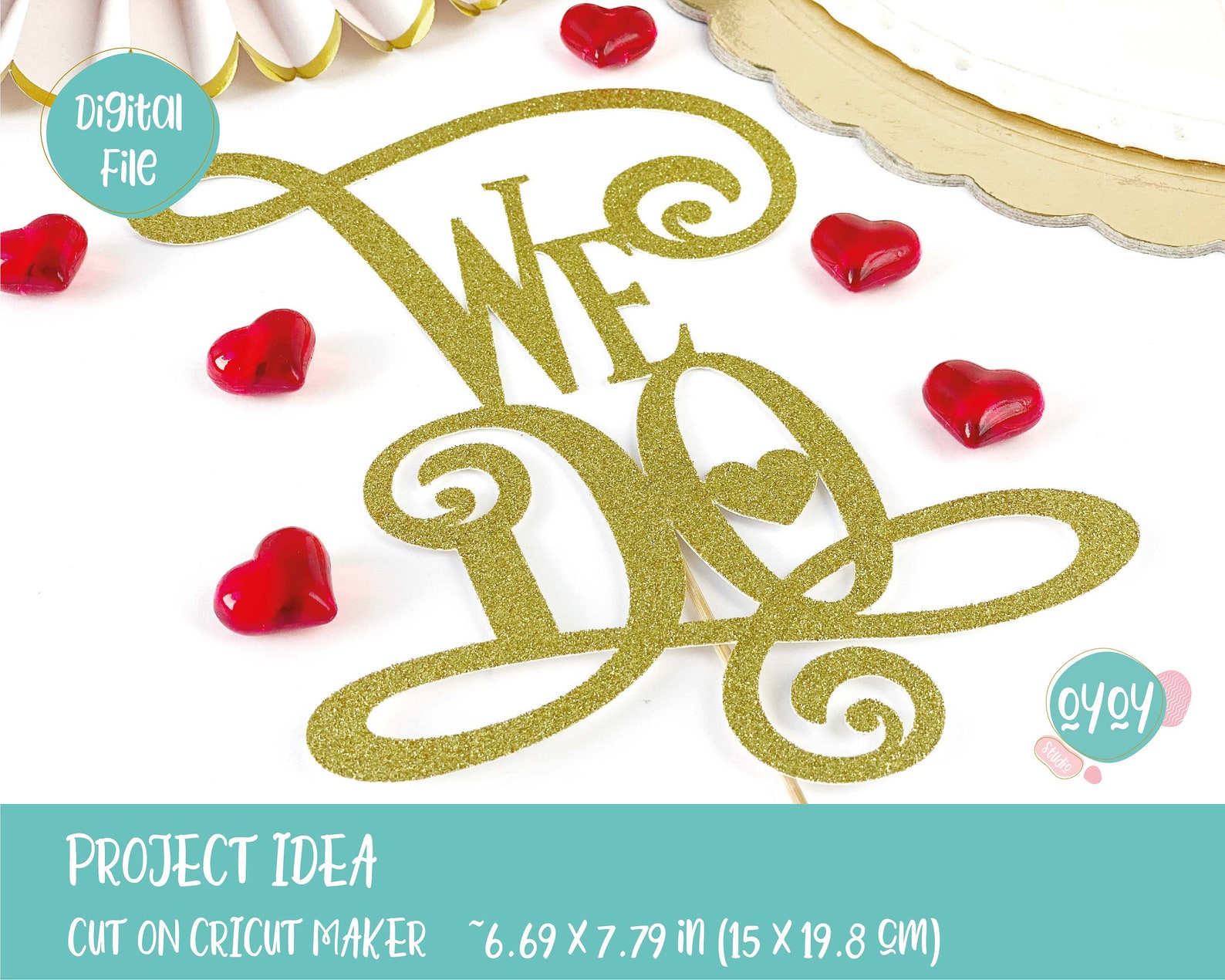 We Do Cake Topper Svg Wedding Cake Topper Svg Wedding Svg - Etsy