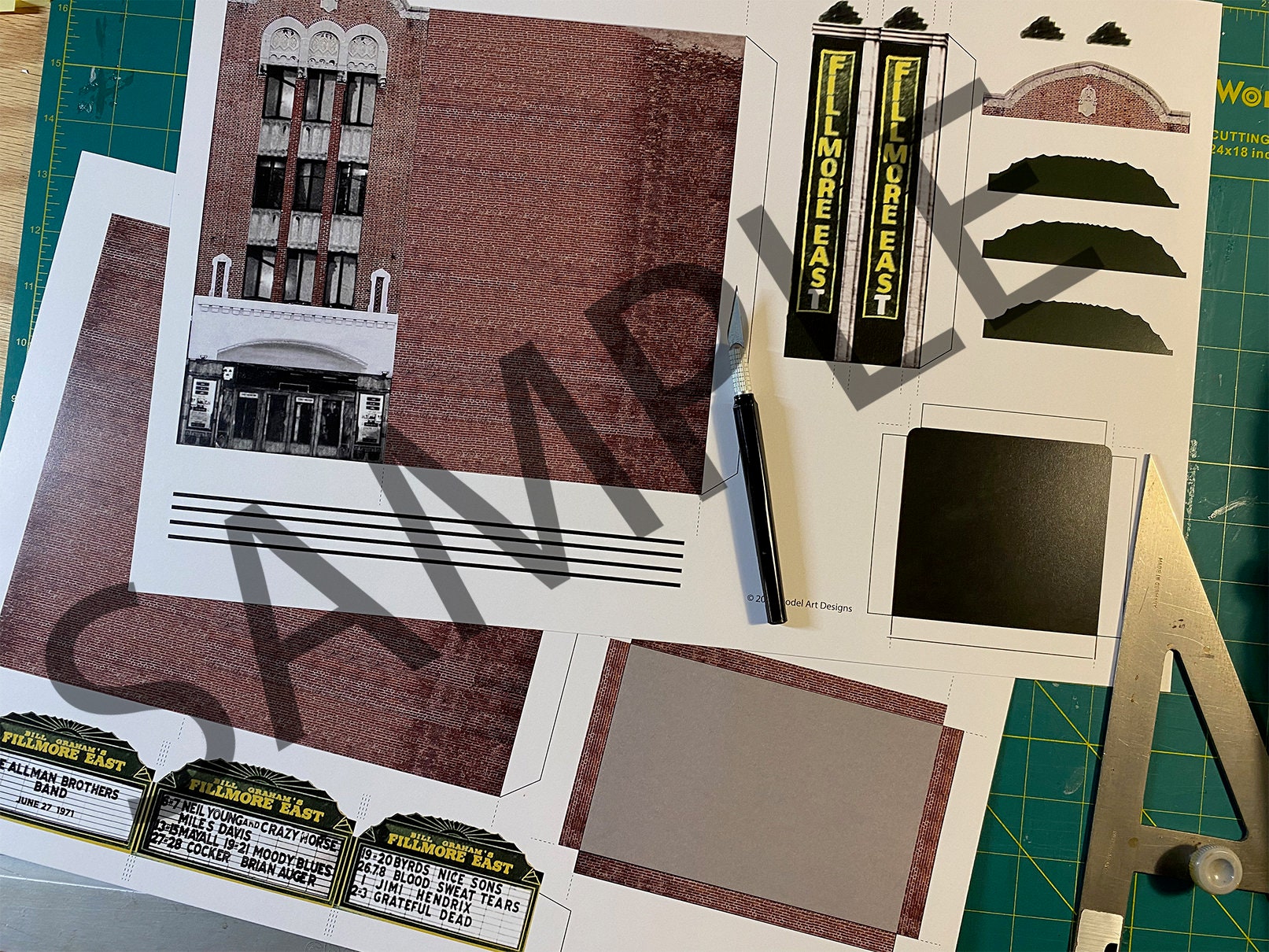 Fillmore East (HO Scale), 1:87 Scale Model Kit - Etsy