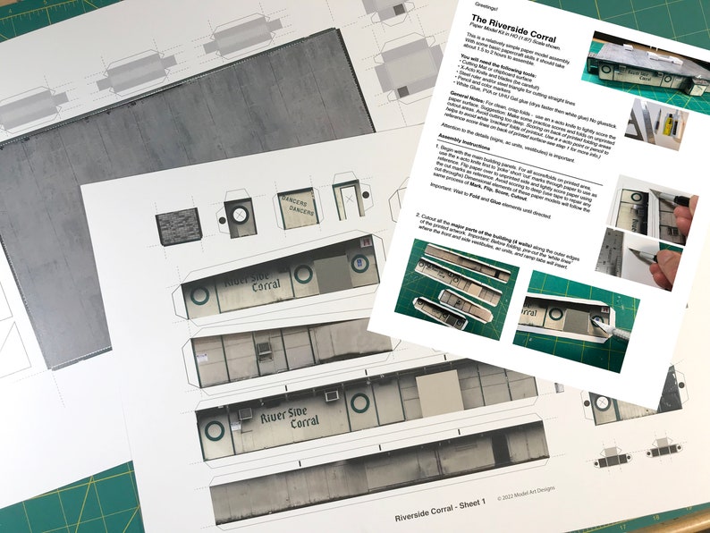 The Riverside Corral - HO (1:87) Scale Model Kit - Etsy