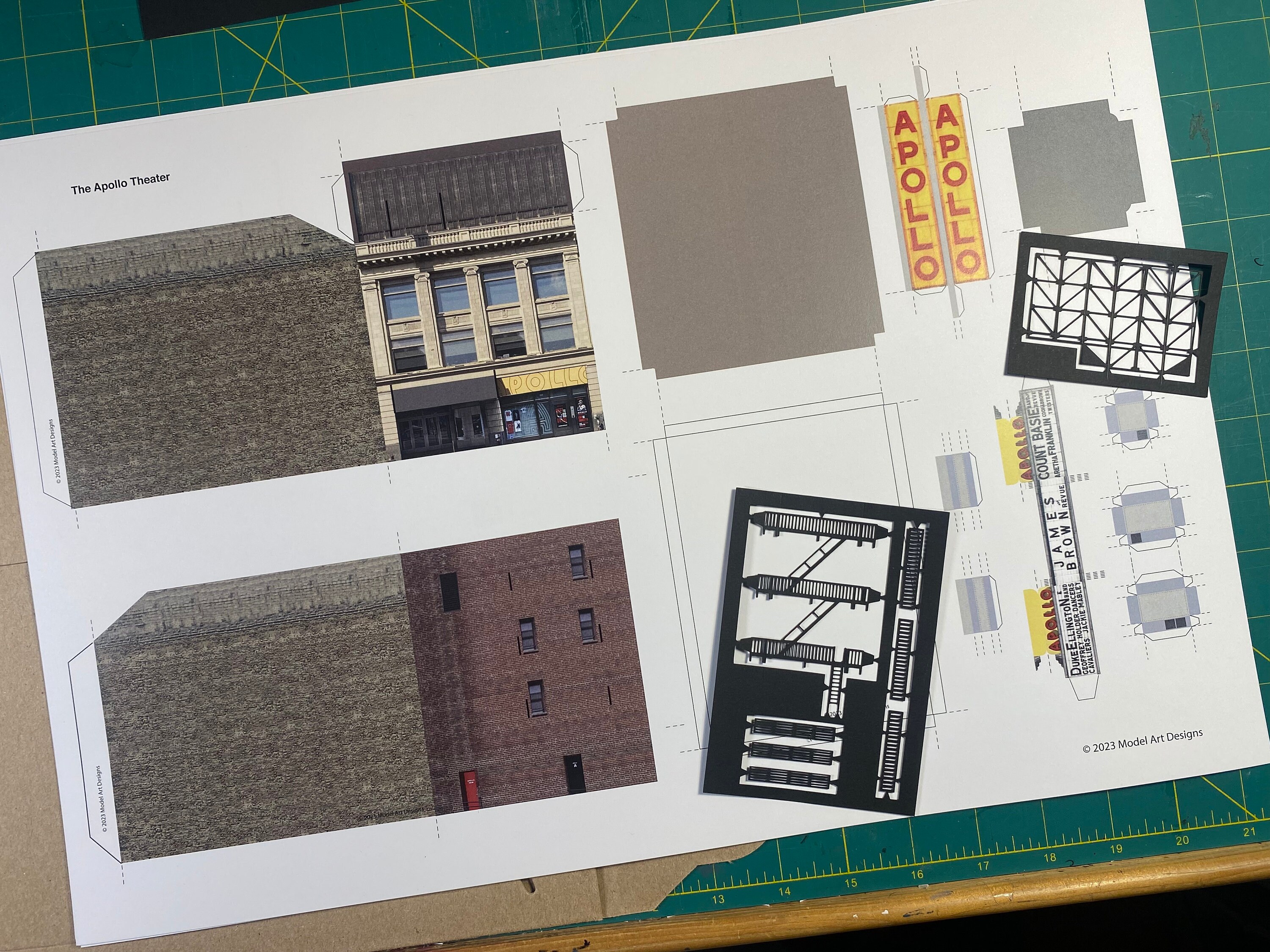 The Apollo Theater - (N Scale 1:160) Model Kit - Etsy