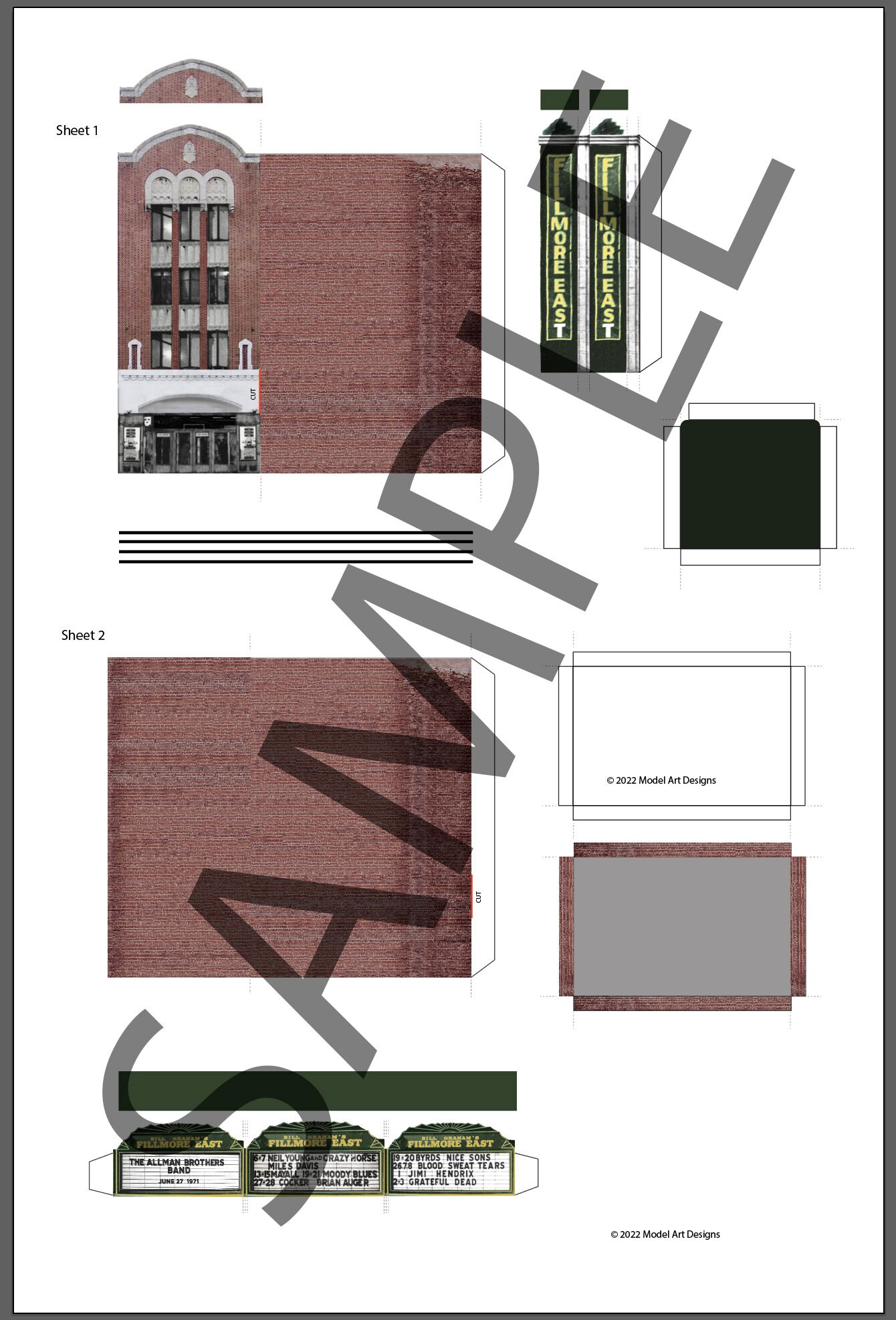 Fillmore East (N Scale), 1:160 Scale Model Kit (new Release!) - Etsy
