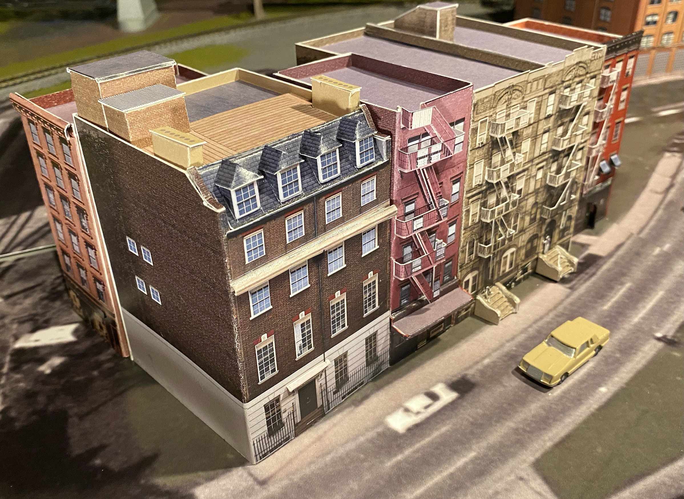 N Scale City Block Kit – (5) Five Detailed Model Buildings (1:160) NO ...