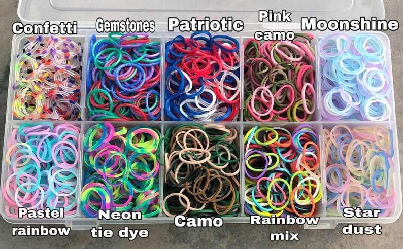 Personalized Inspirational Rainbow Rubber Band Bracelets - Etsy