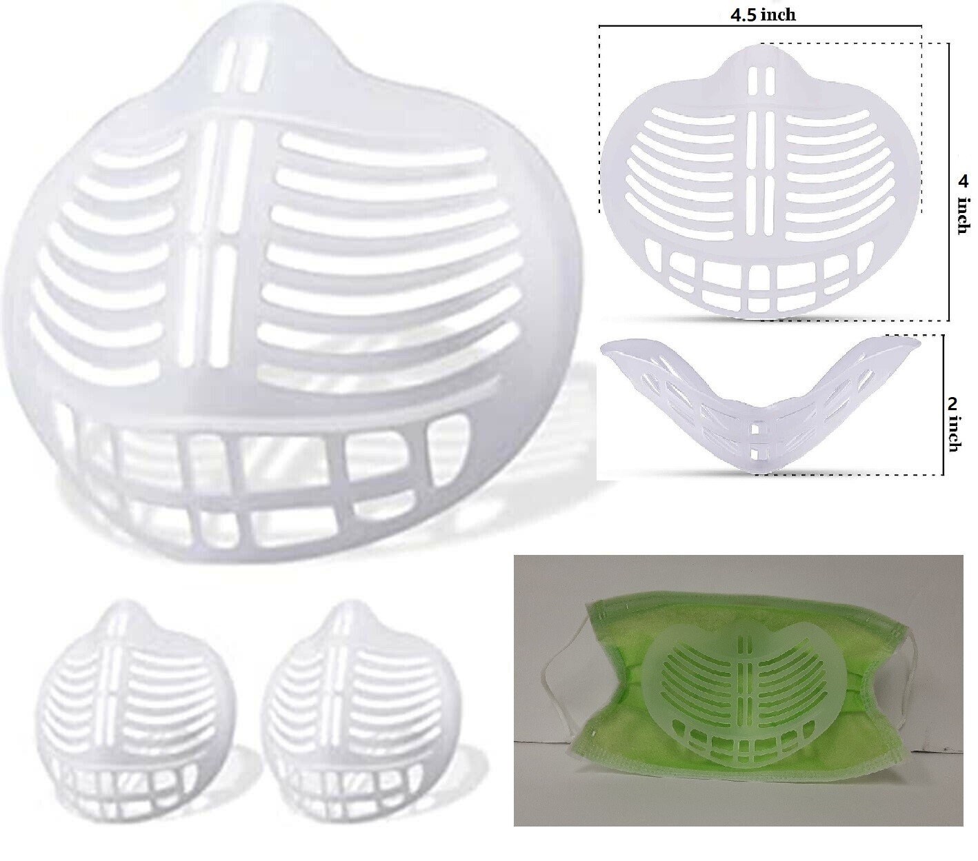 3D Face Bracket for Mask 3PCS PROTECTOR FOR MAKEUP Mask - Etsy