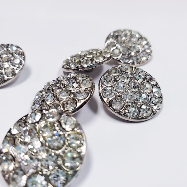 Rhinestone Buttons - Etsy