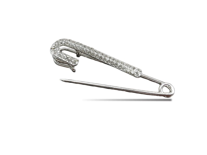 Rhinestone Safety Pin Jumbo Safety Pins 2/3 Classic - Etsy