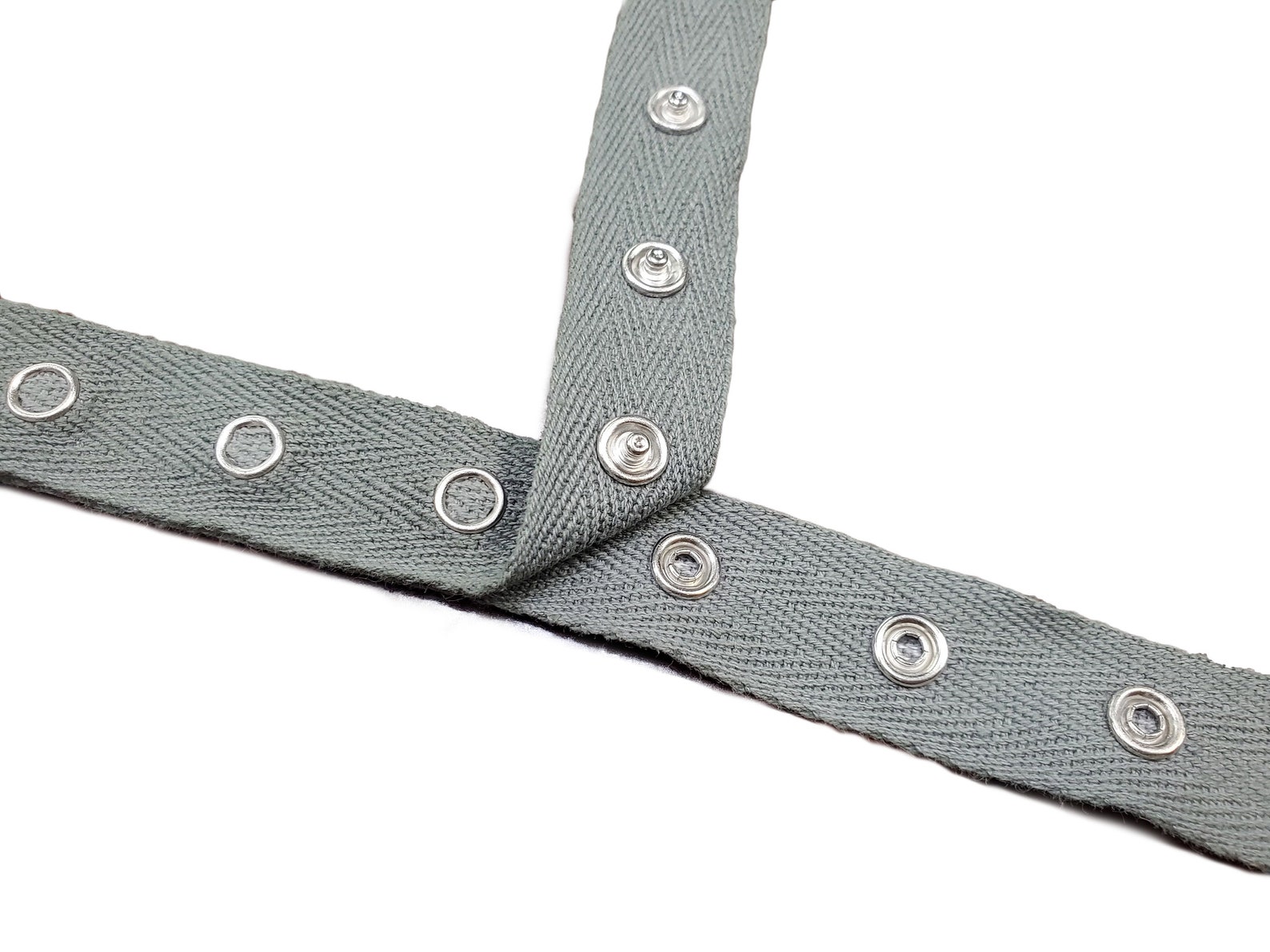 Beyond Trim Snap Button Tape 1 Inch Twill Fastener Metal | Etsy