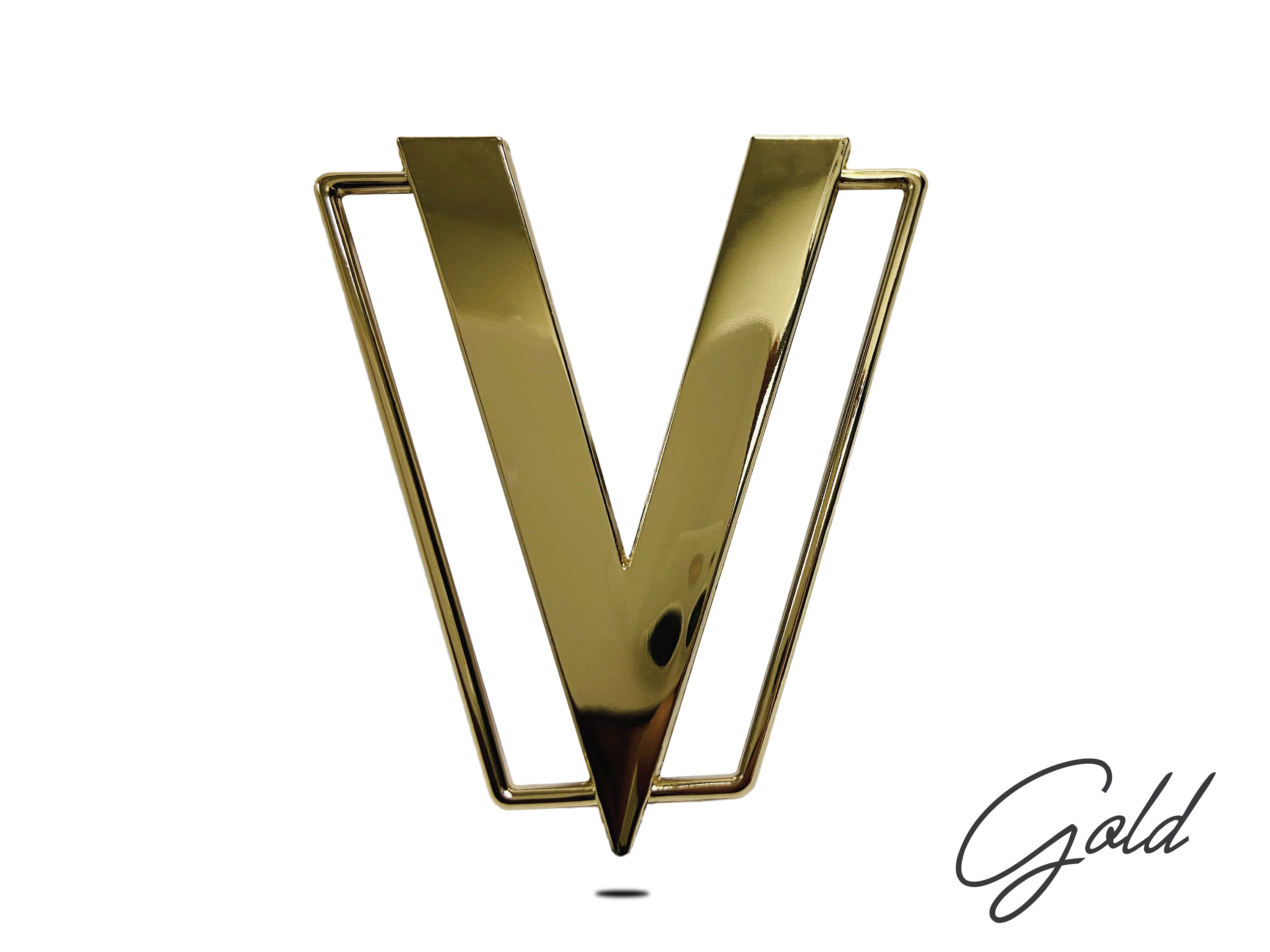 V-buckle Shape Buckle by 5 Pcs Nickel Gold Rhinestone | Etsy