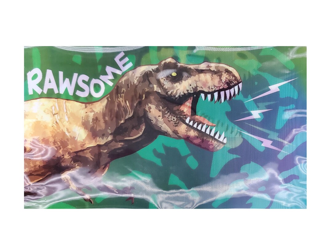 3D Lenticular Patches Appliques Children's Boys Iron-on Dinosaur Shark ...