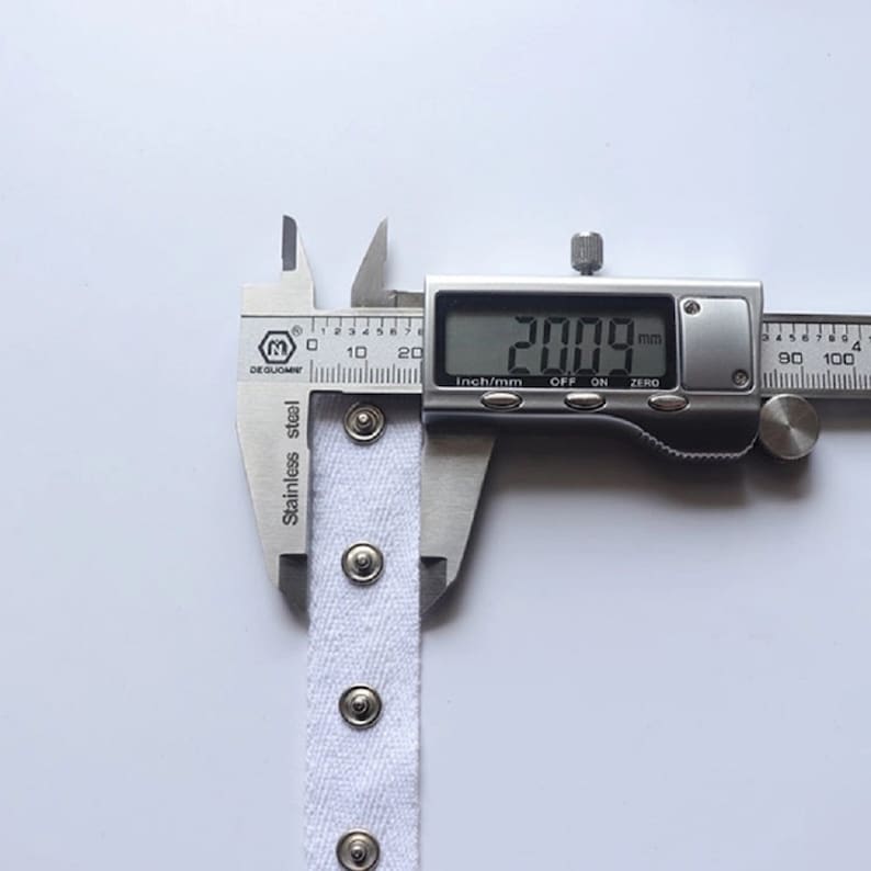 Beyond Trim Snap Button Tape 1 Inch Twill Fastener Metal | Etsy