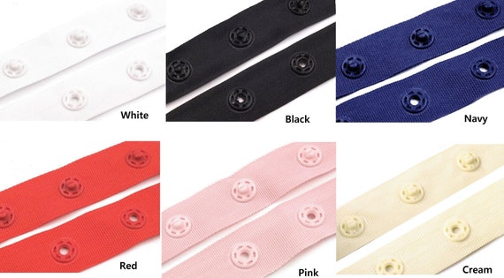 Snap Tape for fastening bodysuits 18mm / Many colors / cotton | Etsy