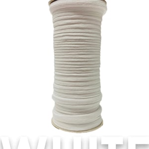 1/2" Cotton Flat Cord Drawstring Drawcord Handles Lace Trim Heavy Duty ...