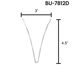 6 Pcs!!! V Separator Wire-white Coated Metal Bra Separators or V Wires ...