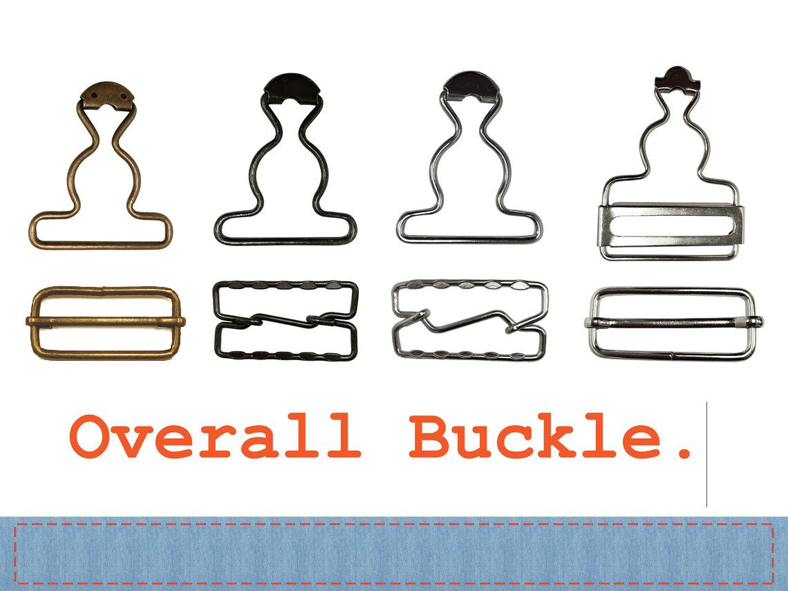 Dungaree Buckles With Overall Slider // Center Bar Moving Slider ...