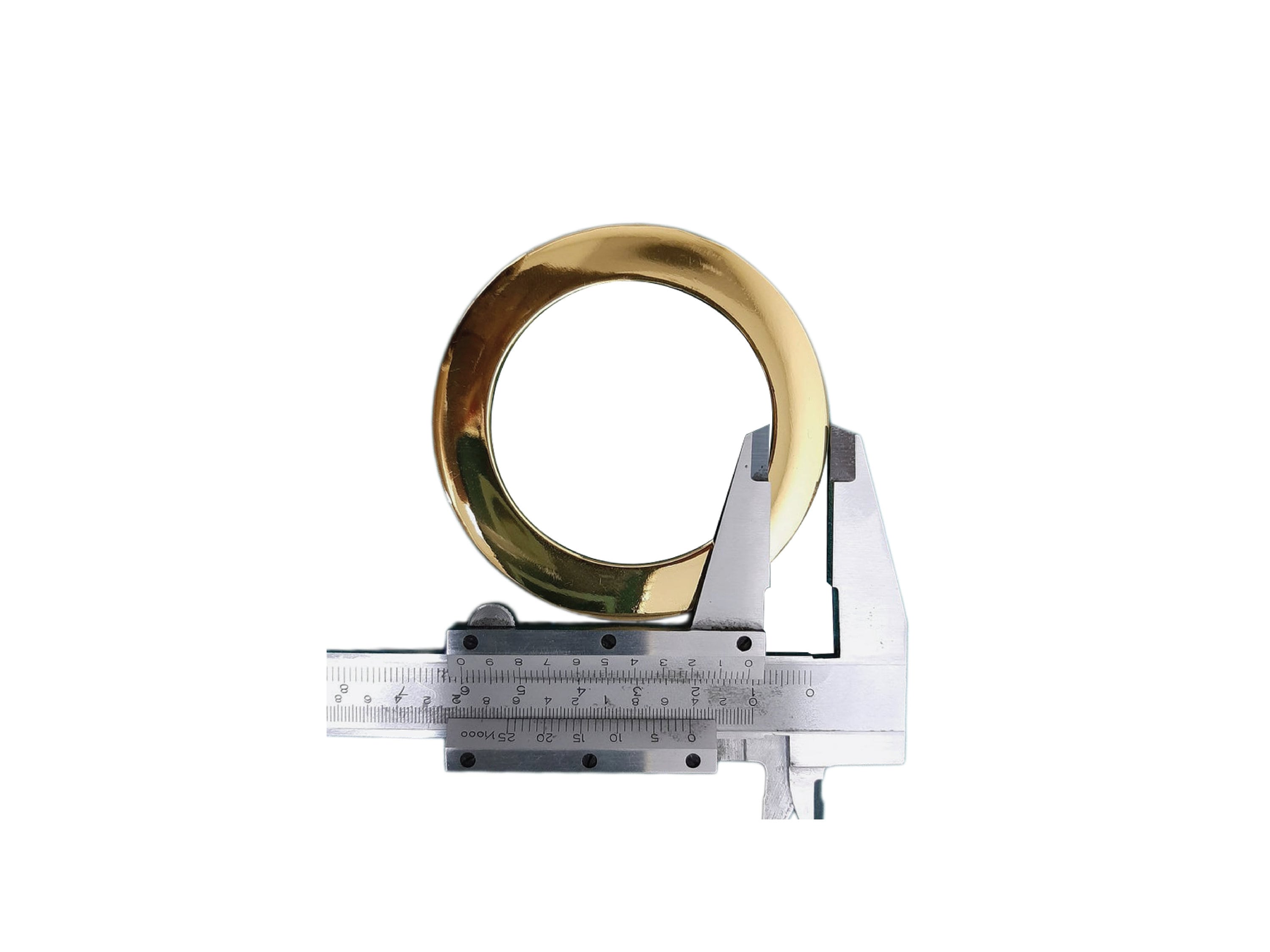 2.5 Inch Flat Cast O Rings, Super Shiny Nickel Finish, 6 Pack, Handbag ...