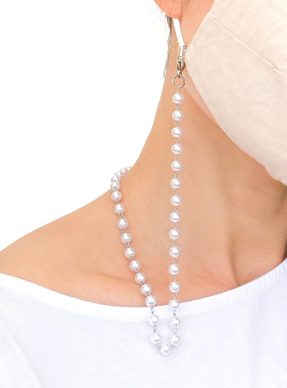 Pearl Mask Hanging Chain Mask Chain Face Mask Hanger Mask | Etsy