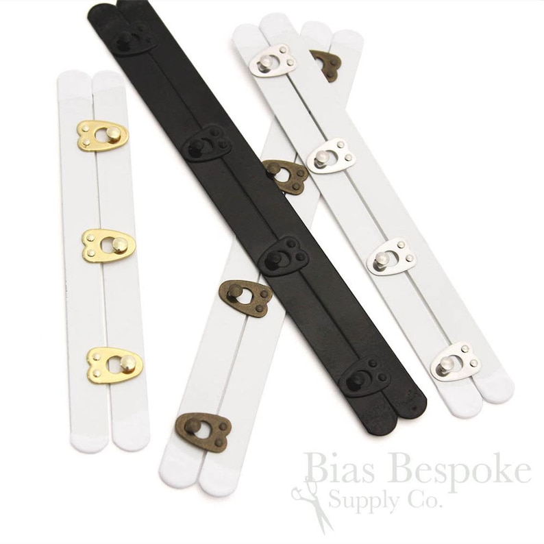 Silver and White Spring Steel Corset Busks 12 Sizes Available - Etsy