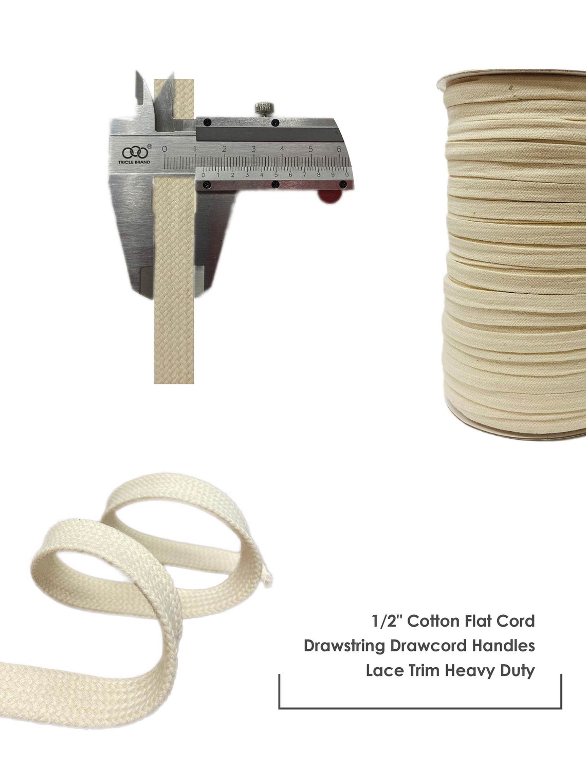 3/8 Cotton Flat Cord Drawstring Drawcord Handles Lace - Etsy UK