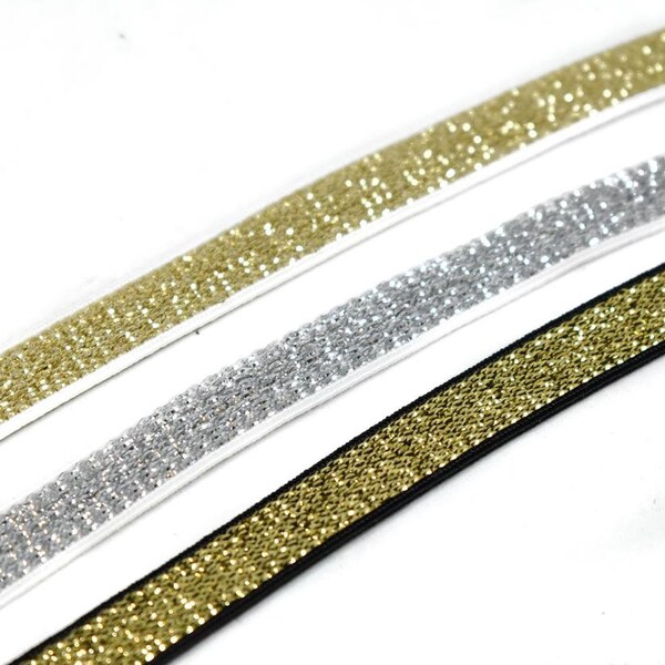 Gold Glitter Elastic - Etsy