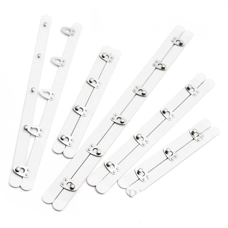 Silver and White Spring Steel Corset Busks 12 Sizes Available - Etsy