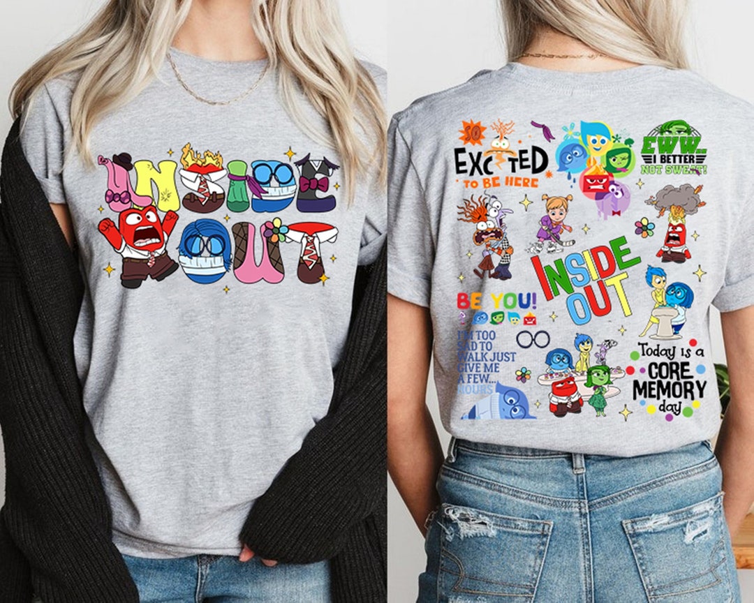 Two-sided Disneyland Inside Out Shirt, Inside Out Friends Tee, Today is ...