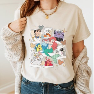 Vintage 90s Little Mermaid Polaroid Shirt, Atlantica Little Mermaid ...