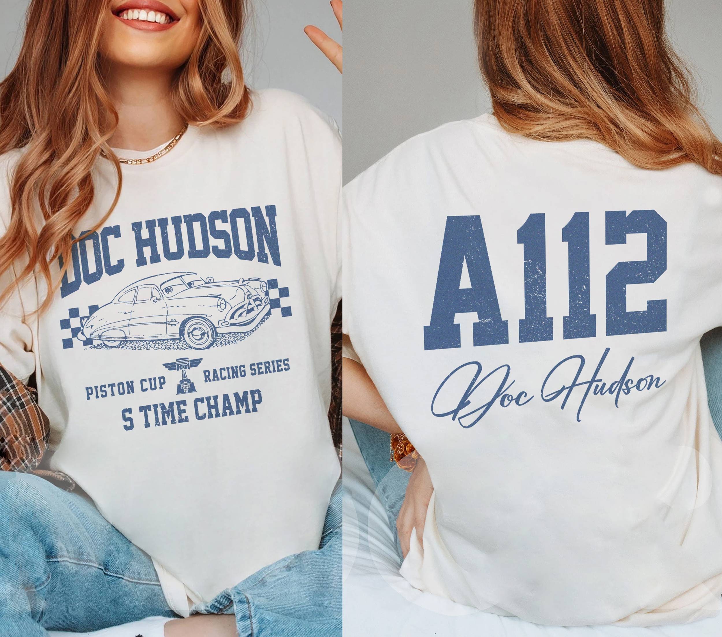 Sudadera Rayo McQueen Coche, Pixar Doc Hudson Coche Disney, Retro ...