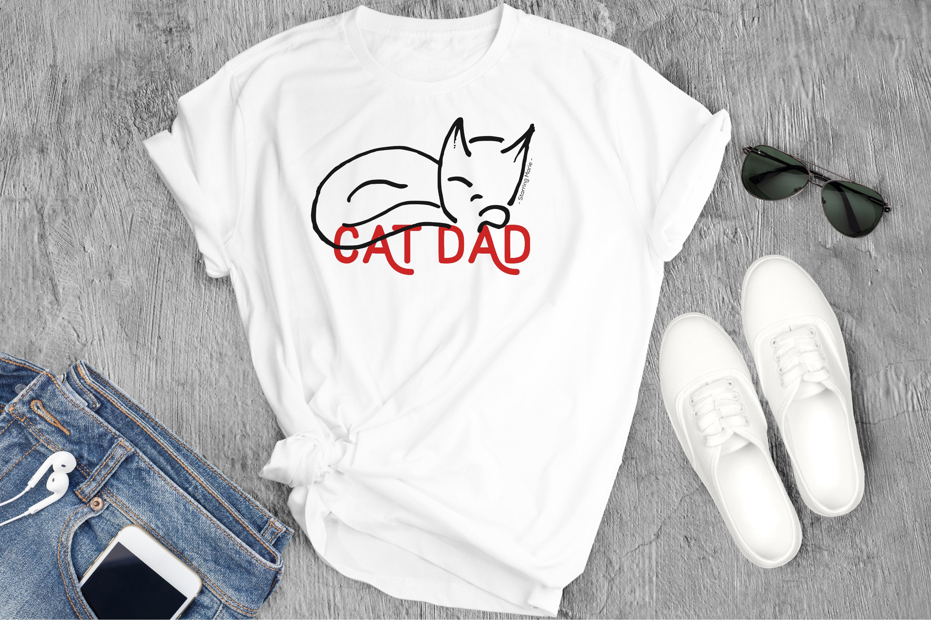 Cat Dad Cat Dad Shirt Cat Daddy Unisex Cat Dad T-Shirt - Etsy España