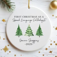 Speech Therapy Ornament, SLP Ornament, Speech Language Pathologist, 12 ...