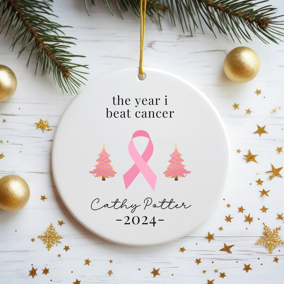 Personalized Cancer Free Ornament, the Year I Beat Cancer, Custom ...