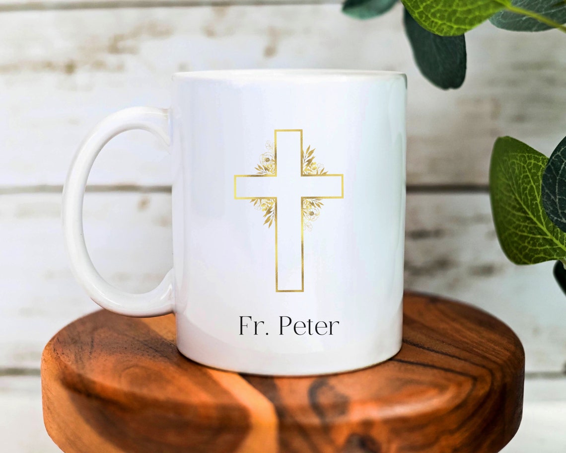 Custom Priest Coffee Mug, Catholic Faith, Christian Faith, Personalized ...