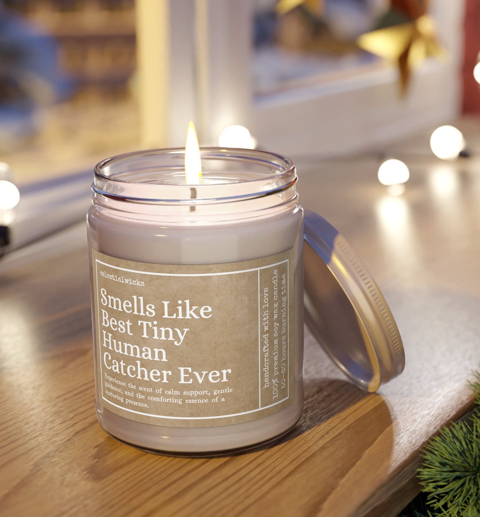 Smells Like Best Tiny Human Catcher Ever, Doula Thank You Gift, Midwife ...