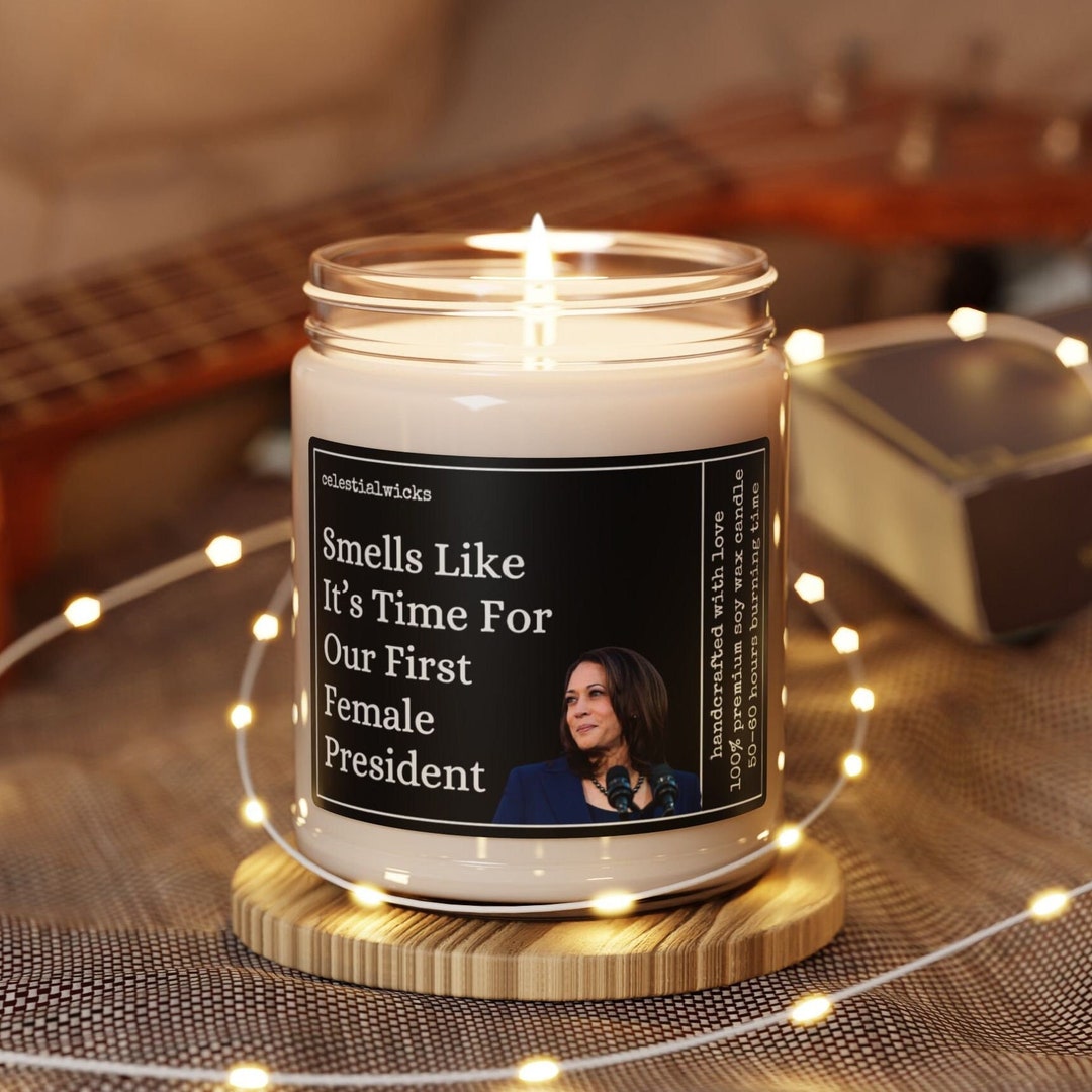 Kamala Harris Candle, Kamala 2024, Liberal Gift, 2024 Election ...
