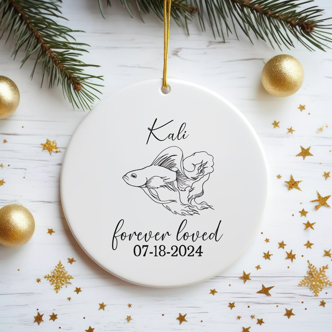 Betta Fish Memorial Keepsake, Custom Fish Loss Gift, Sympathy Gift ...