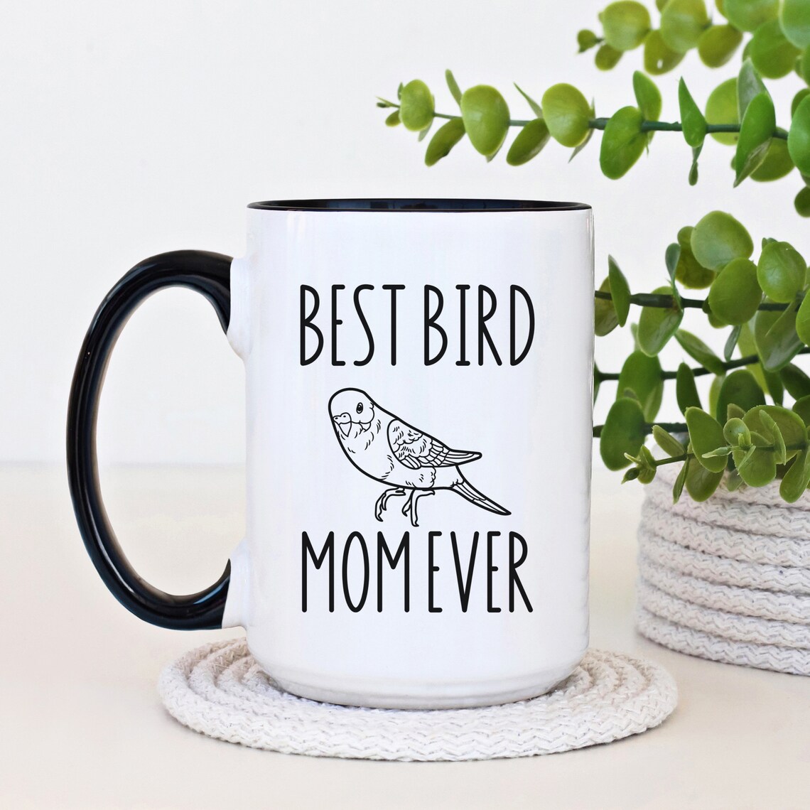 Best Bird Mom Ever Coffee Mug, Bird Owner Gift, Bird Lover, Bird ...