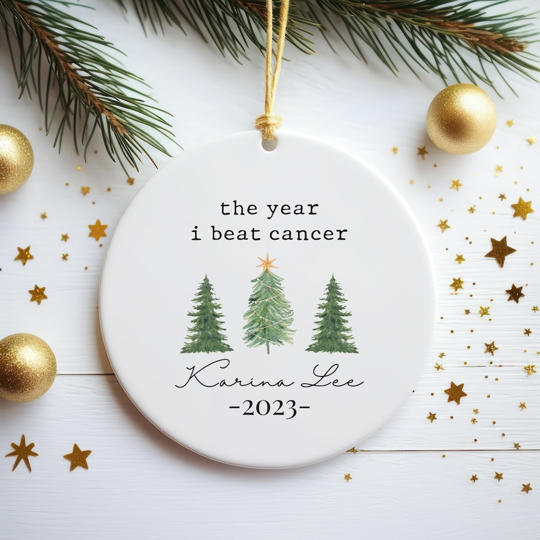 Personalized Cancer Free Ornament, the Year I Beat Cancer, Custom ...