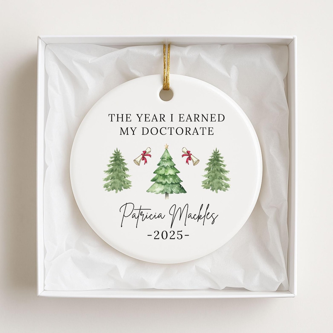 The Year I Earned My Doctorate, Custom Graduate Gift, College ...