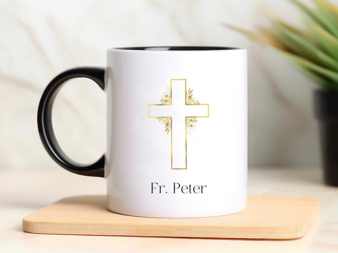 Custom Priest Coffee Mug, Catholic Faith, Christian Faith, Personalized ...