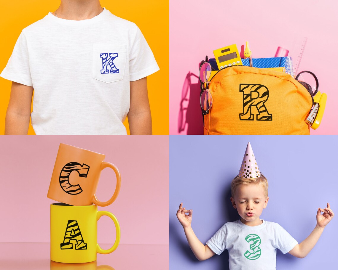 A-Z Tiger Animal Print Svg Letters DIY SVG Cut File Cricut - Etsy