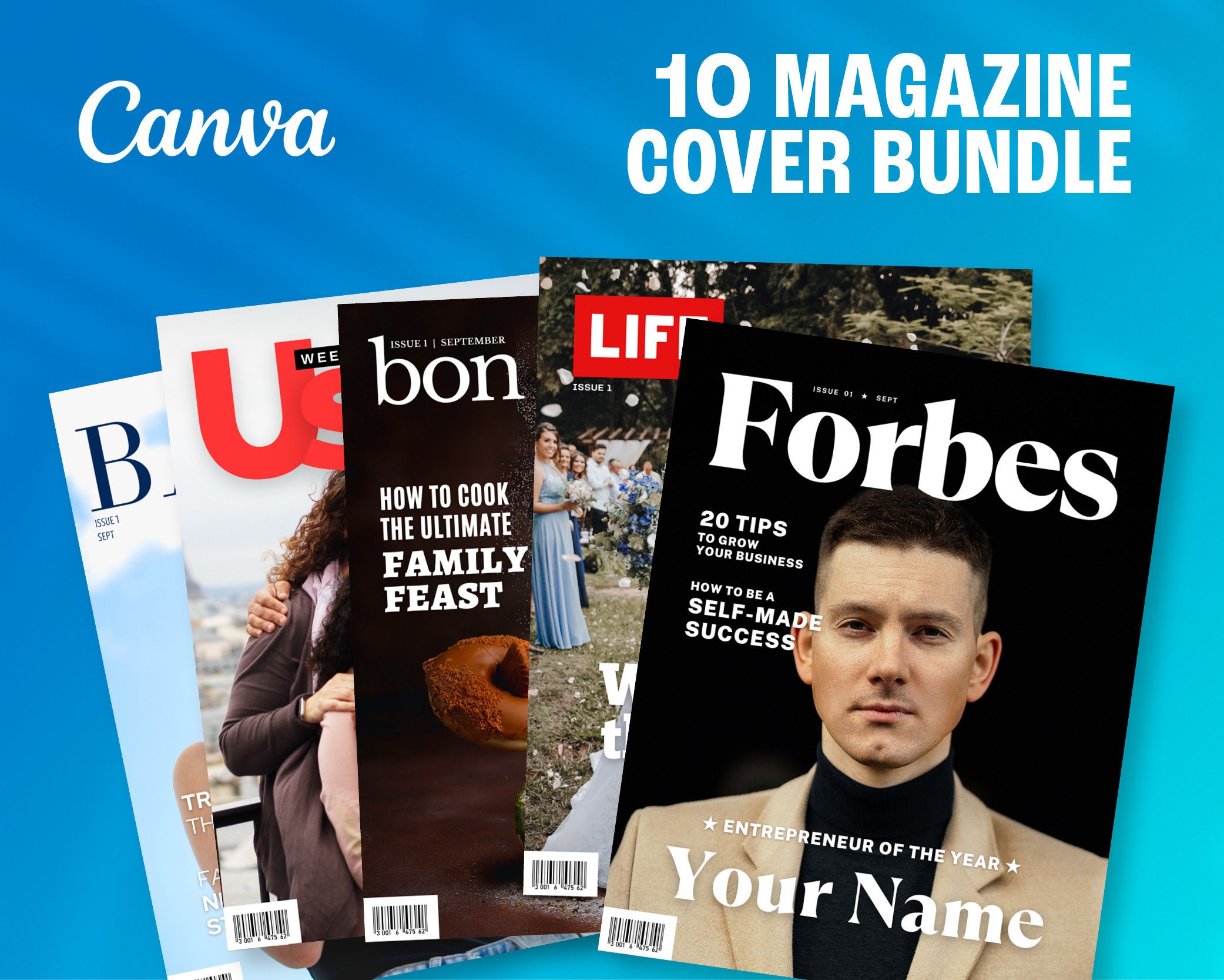 Magazine Cover Template Psd