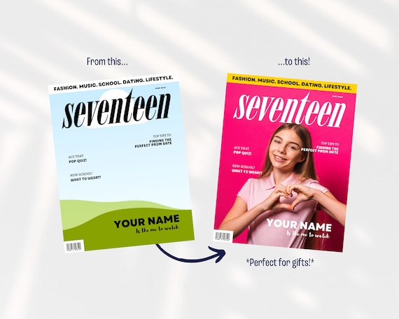 School Magazine Cover Design Template