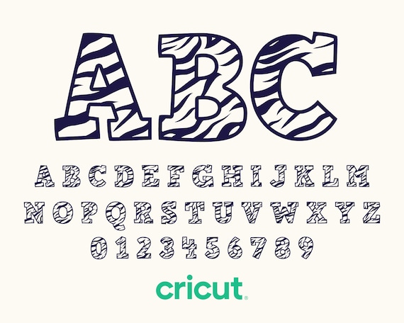 A-Z Tiger Animal Print Svg Letters DIY SVG Cut File Cricut - Etsy