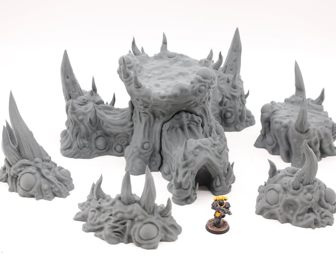 3D Printed Alien Hive Chaos Blighted Wasteland Terrain Scenery for 28mm ...