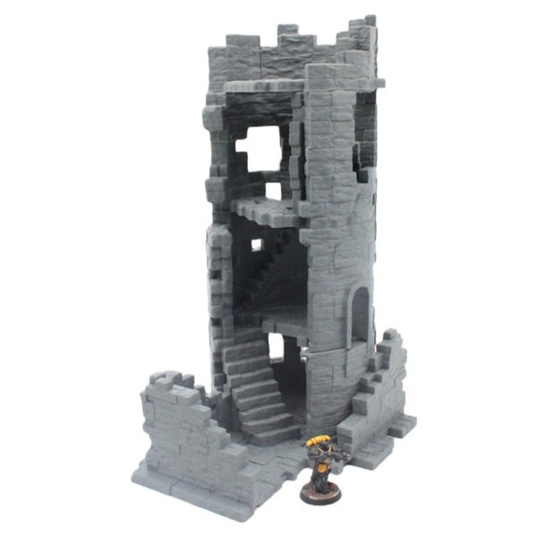 28mm Miniature Tower - Etsy