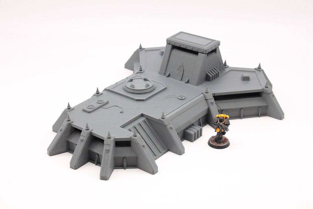 Large Command HQ Imperial Bunker Scenery Terrain for 28mm Tabletop ...
