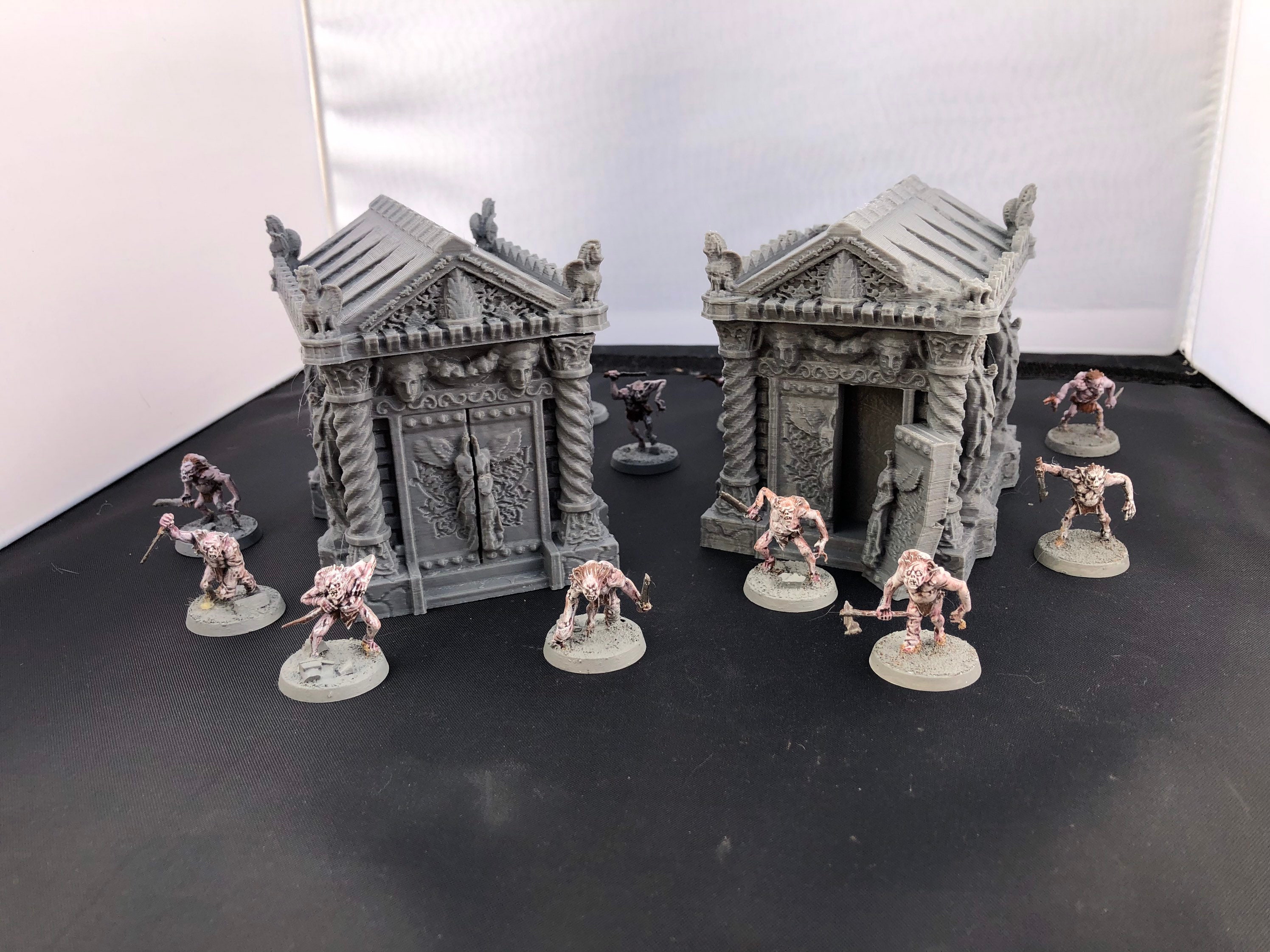 3D Printed Fantasy Ancient Graveyard Tombs Terrain for 28mm | Etsy