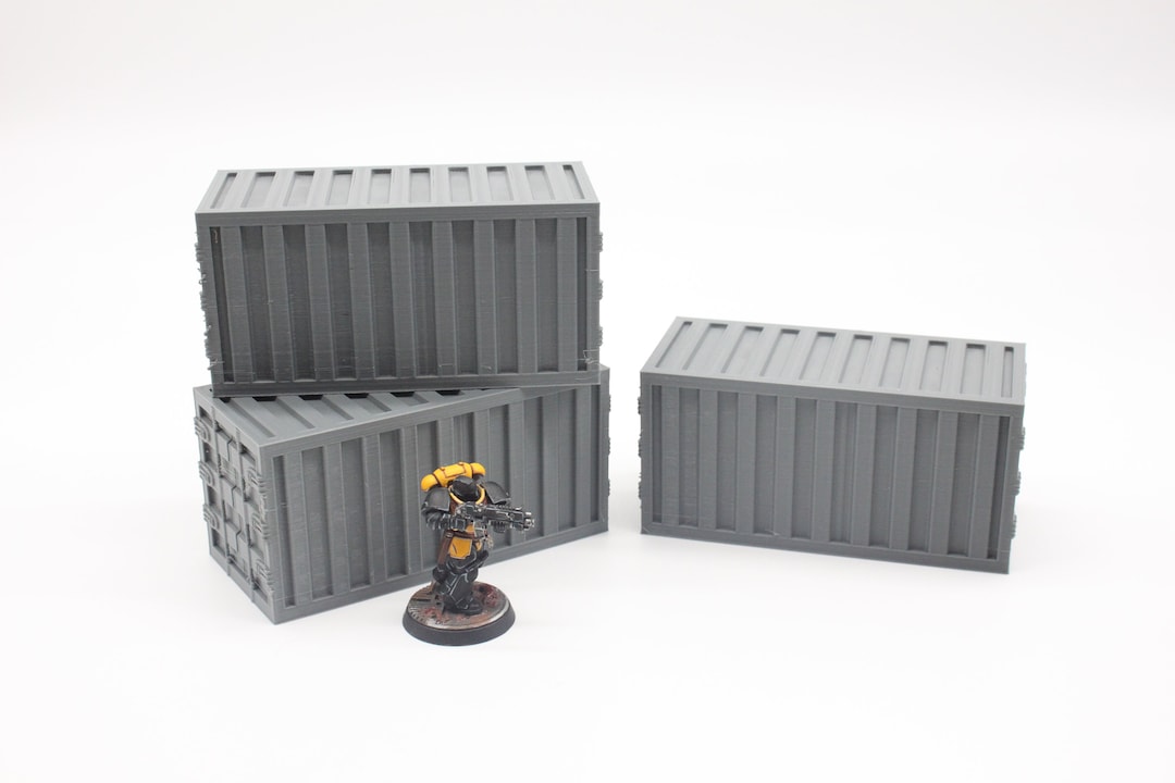 3D Printed Shipping Containers Scenery Scatter Terrain for 28mm ...