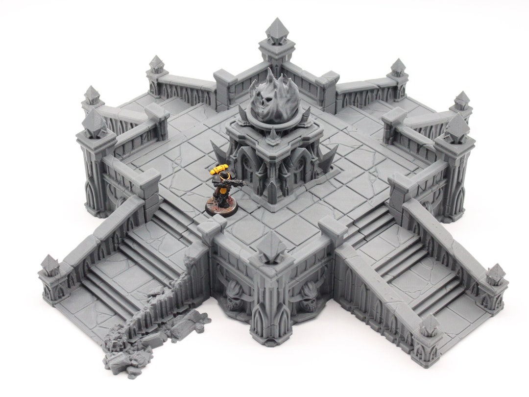 3D Printed Chaos Summoners Courtyard Set 1 Scenery Terrain for 28mm ...